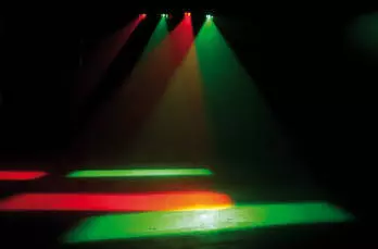 American DJ Double Barrel Mirror Effect With RGBW Beams | Long & McQuade